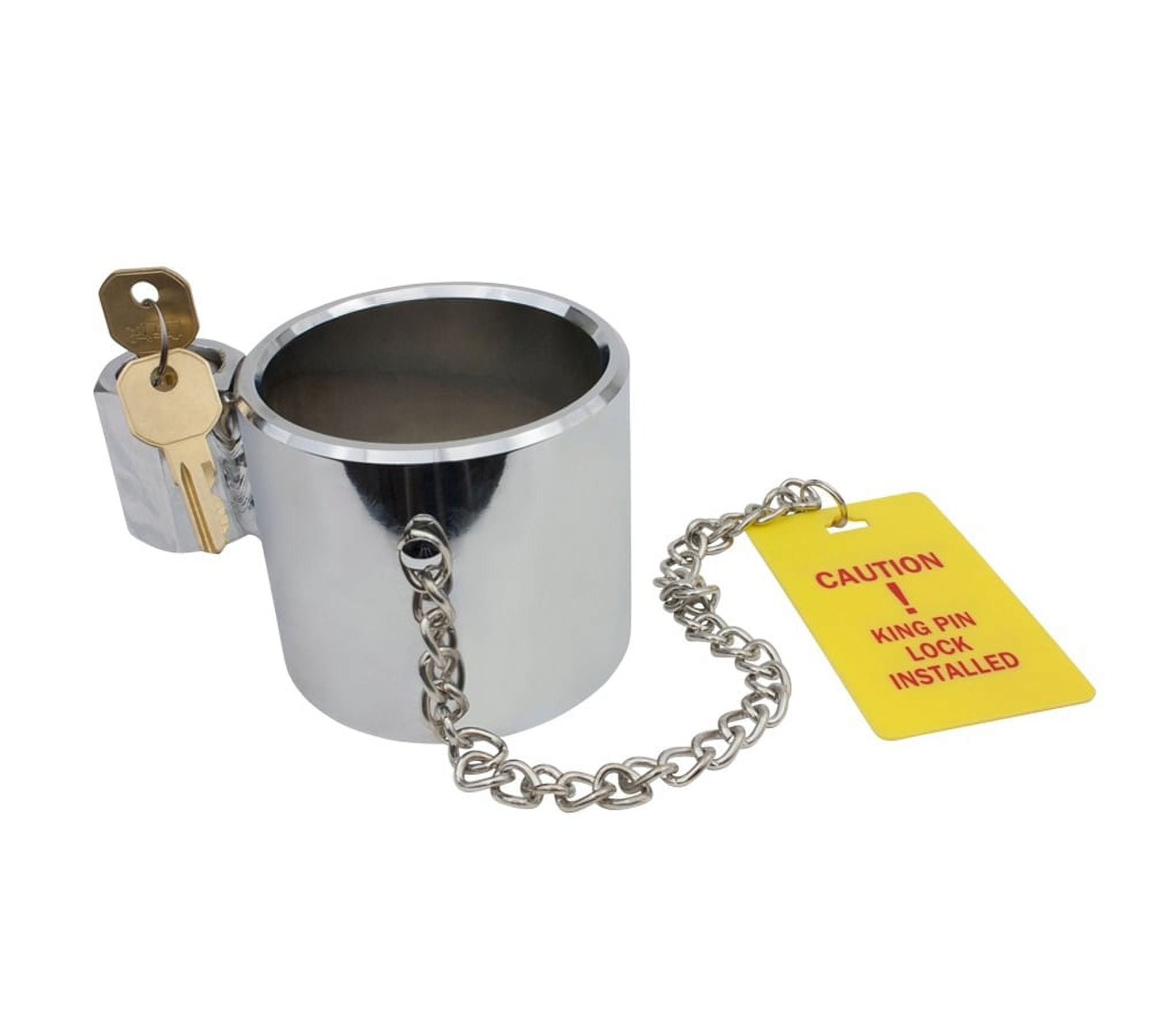 Heavy-Duty Steel King Pin Lock for Fifth Wheel, Keyed Alike - 5th Wheel ...