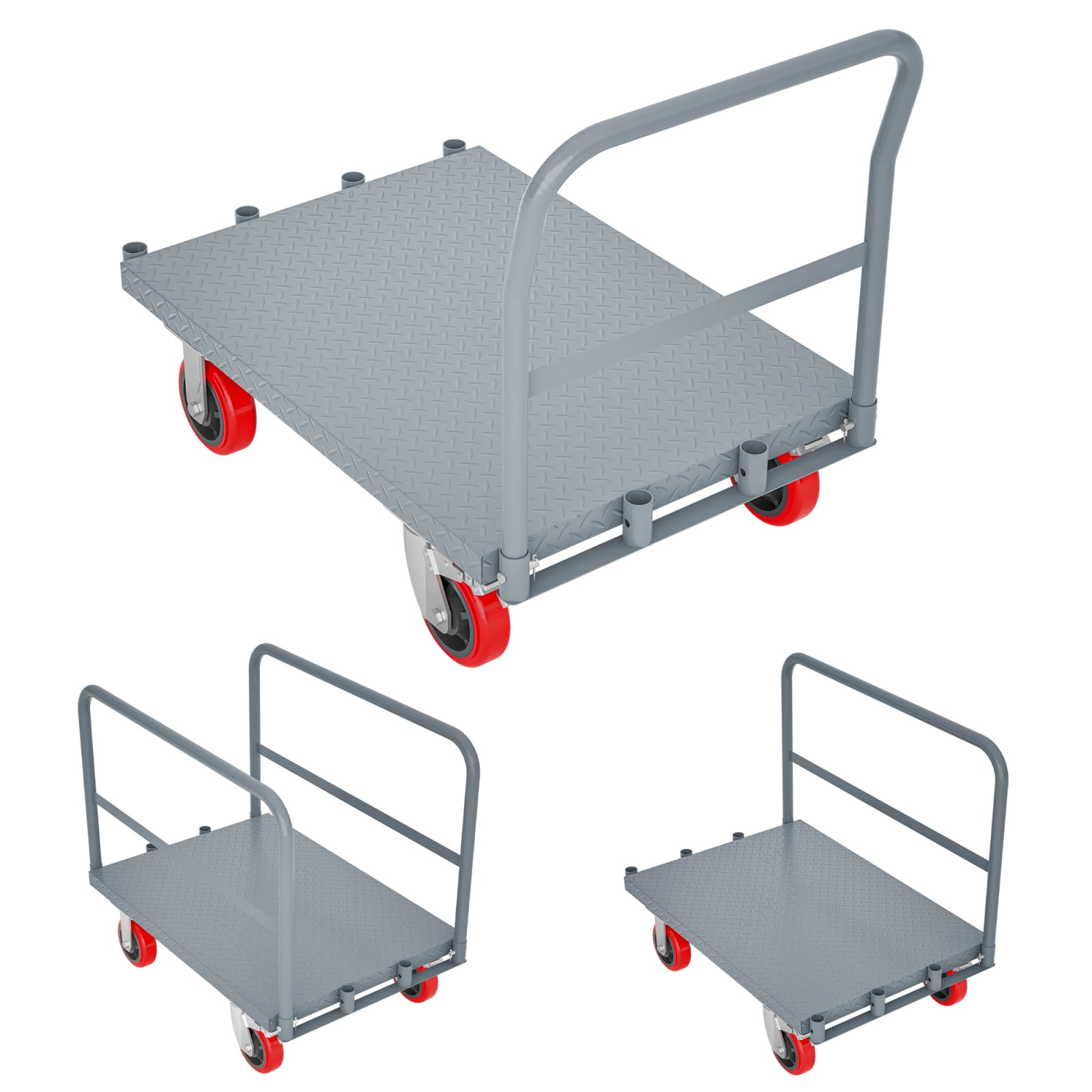 Heavy Duty Steel Panel Truck, 2000 lbs Capacity Drywall Cart, Platform ...