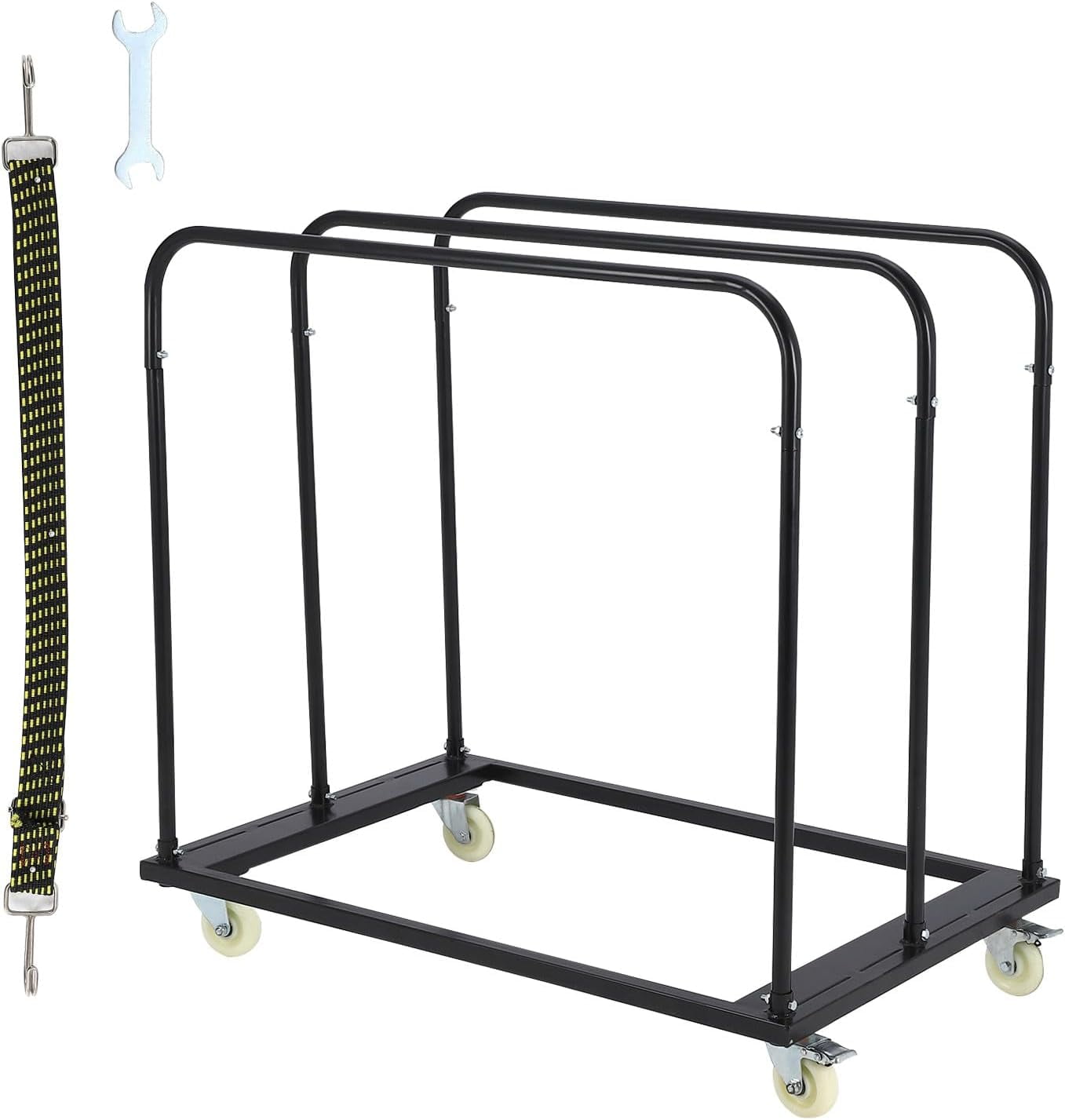 Heavy Duty Steel Panel Truck Cart, Flatbed with 1500 Lbs Capacity and 4 ...