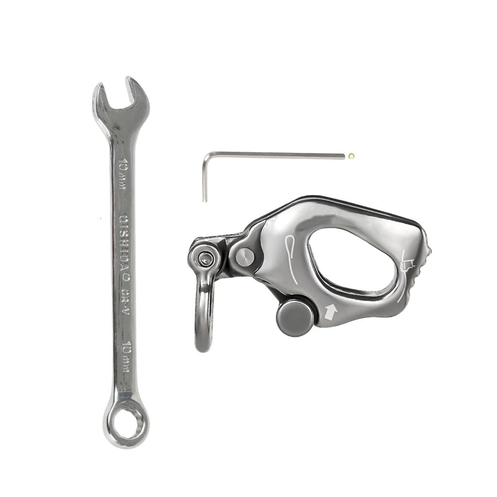 Heavy Duty Steel Rappel Rock Climbing Rescuing Belay Device Downhill ...