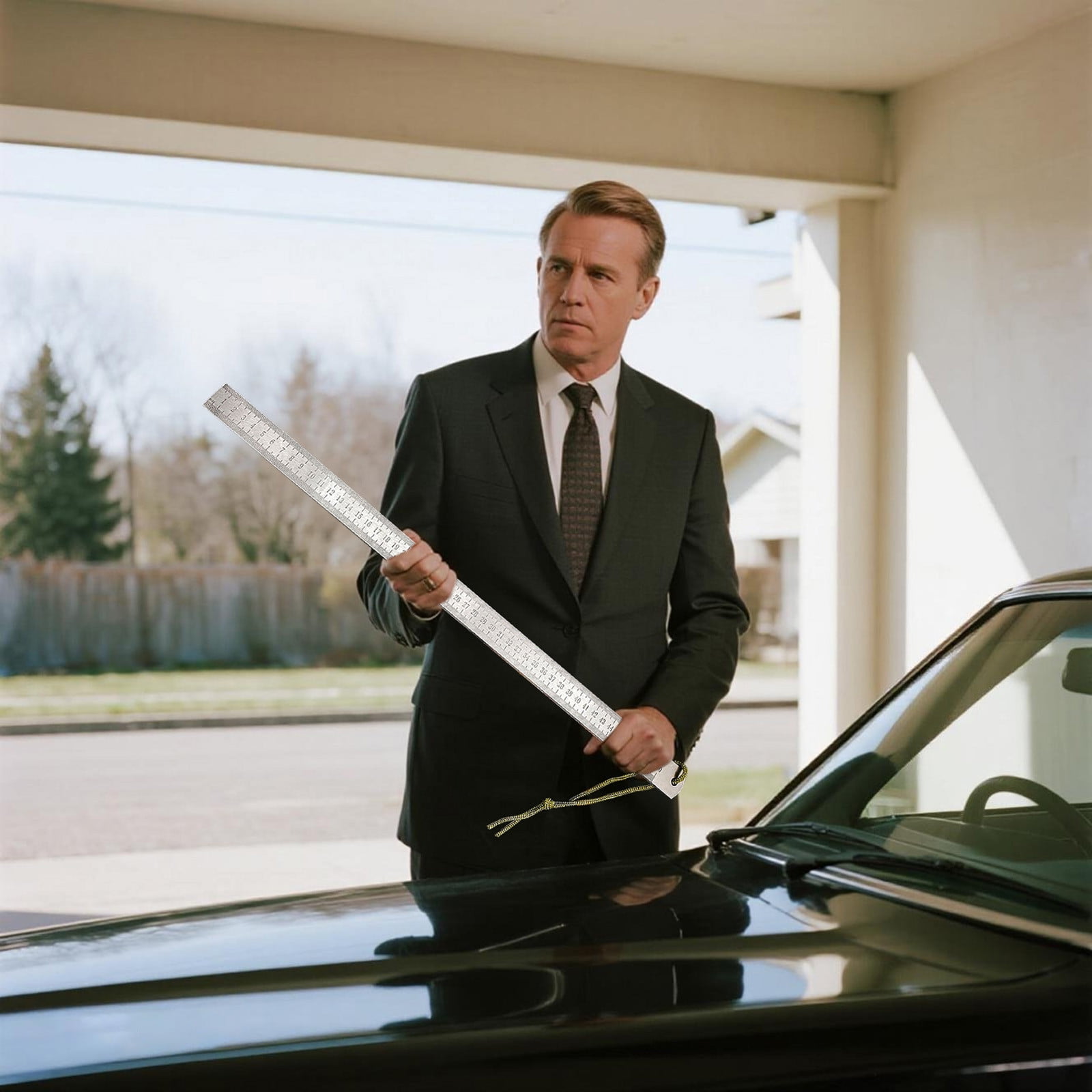 Heavy Duty Steel Ruler 20 Inch 50cm Stainless Steel Machinist Measuring ...