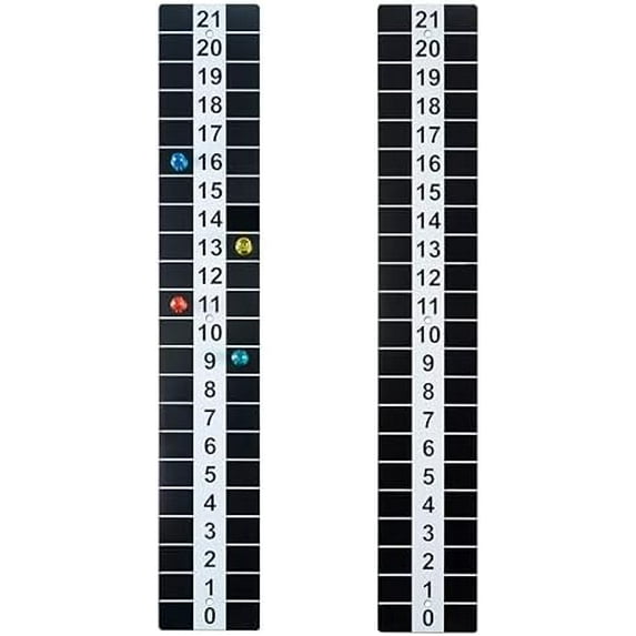 Heavy Duty Steel Scoreboard - Set of 2 with Magnetic Score Keepers for ...