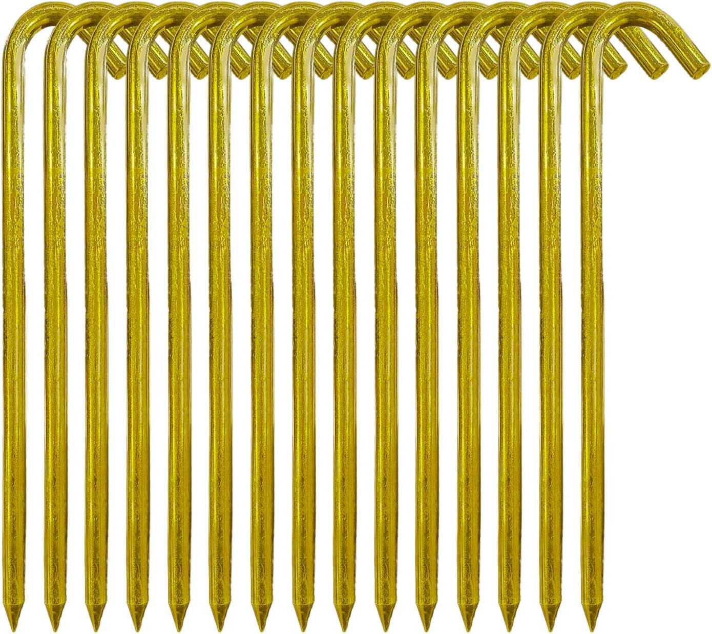 Heavy Duty Steel Stakes: 18 inch Length & 5/8 inch Diameter for Tents ...