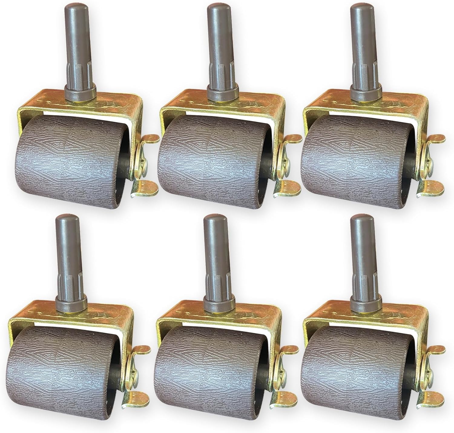 Heavy Duty Steel Stem Bed Frame Wheels Casters Rollers with Socket ...