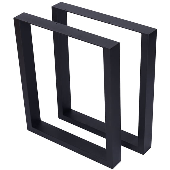 Heavy Duty Steel Table Legs, Set of 2, Square Metal Desk Legs for ...
