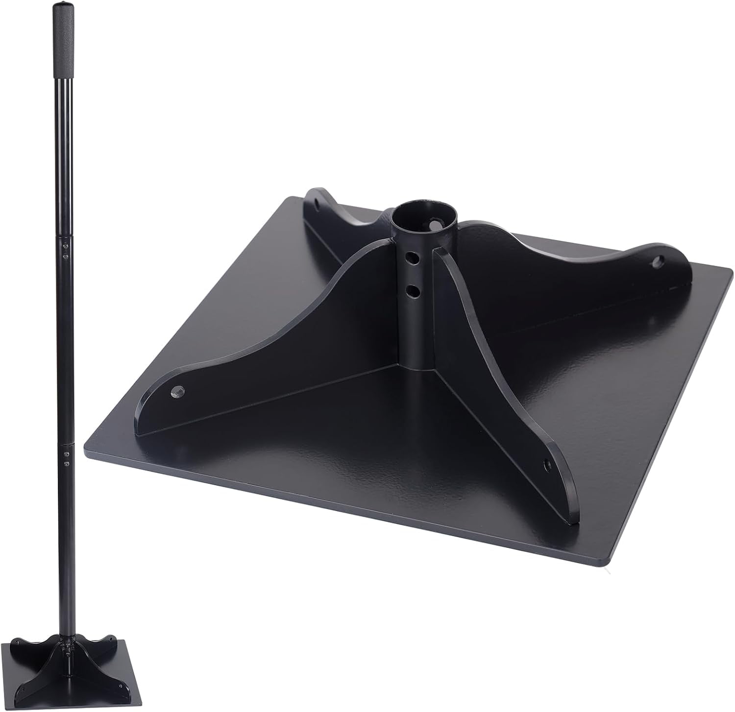 Heavy-Duty Steel Tamper, 10x10 Inch Laborsaving Ergonomic Hand Soil ...