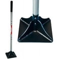Heavy Duty Steel Tamper 8"x8" with 48 inch Handle and Rubber Grip Ideal ...