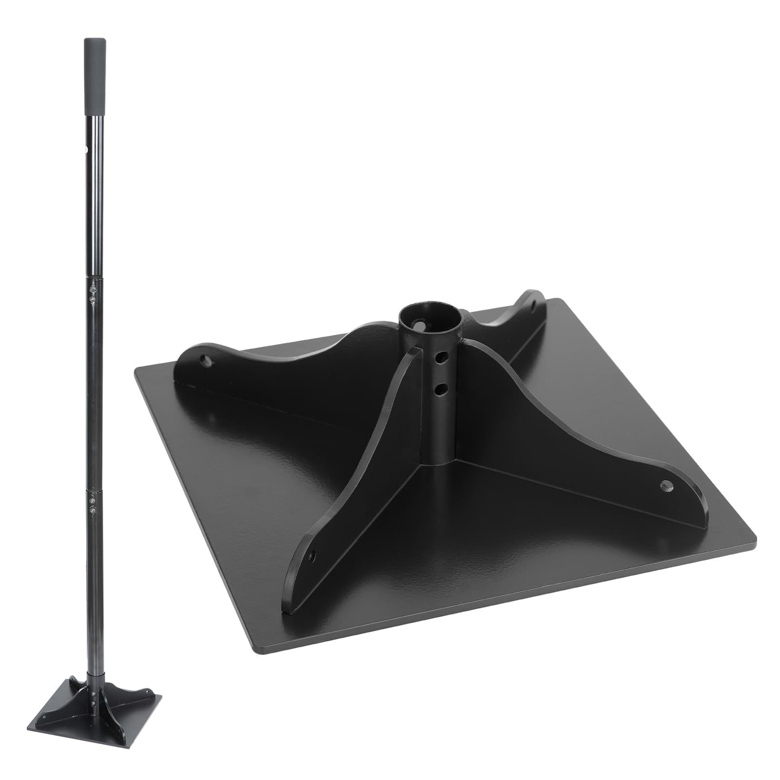 Heavy-Duty Steel Tamper, 8x8 Inch Laborsaving Ergonomic Hand Soil ...