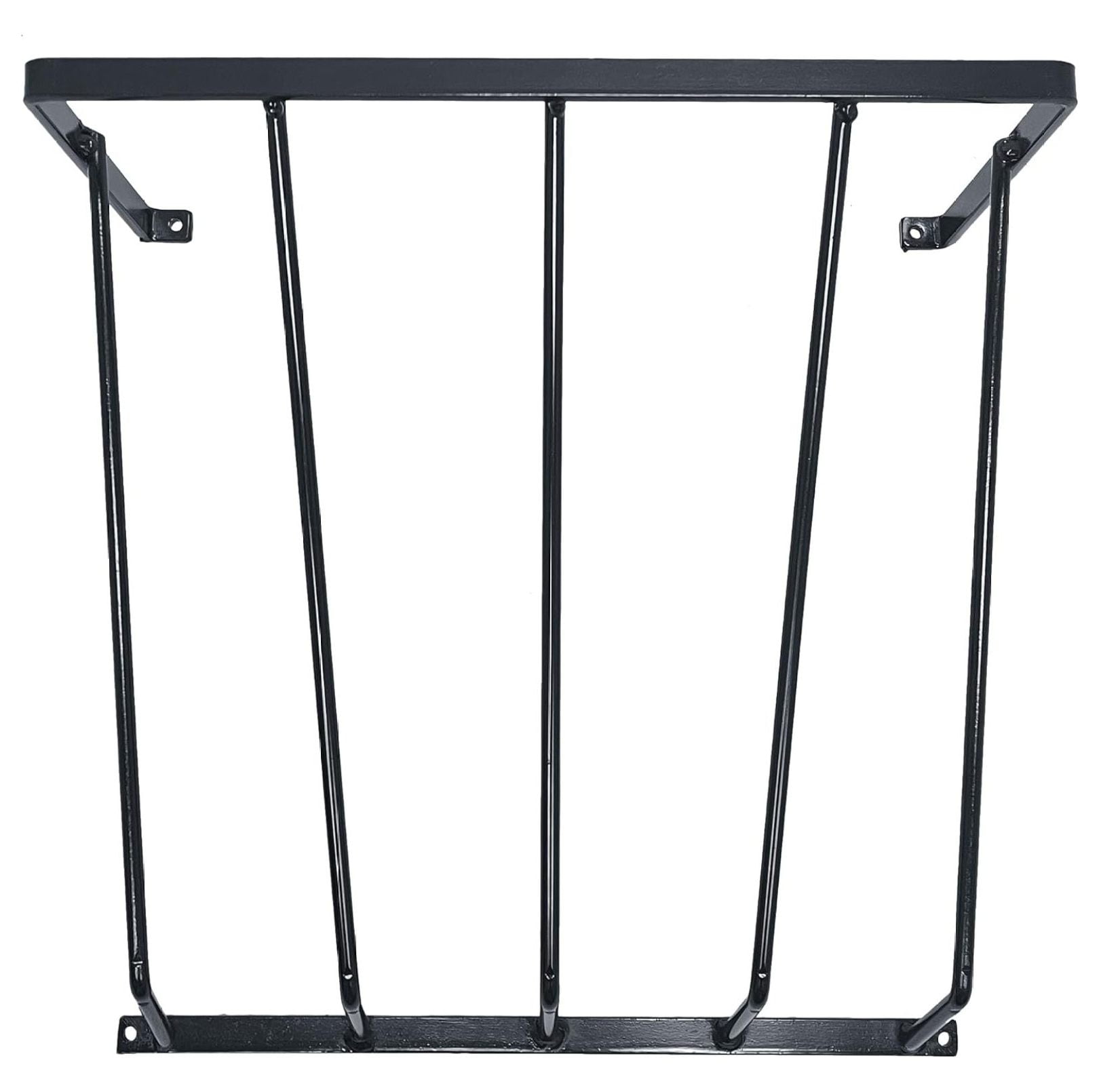 Heavy Duty Steel Wall Hay Rack, Black, Horse Stall Feeder for Horses ...
