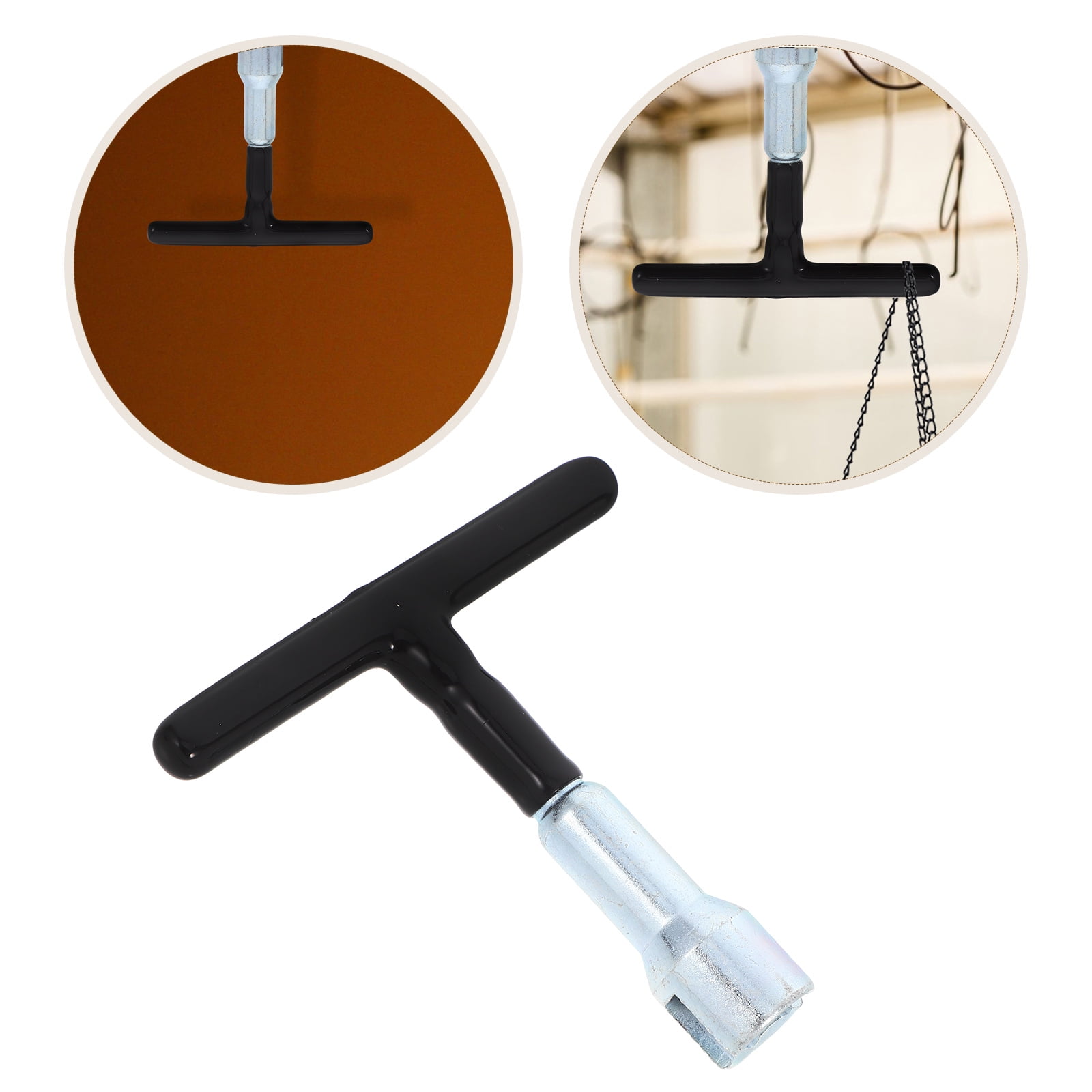 Heavy Duty Steel Wing Nut Driver for Eye Screws Screw-in Hooks T Handle ...