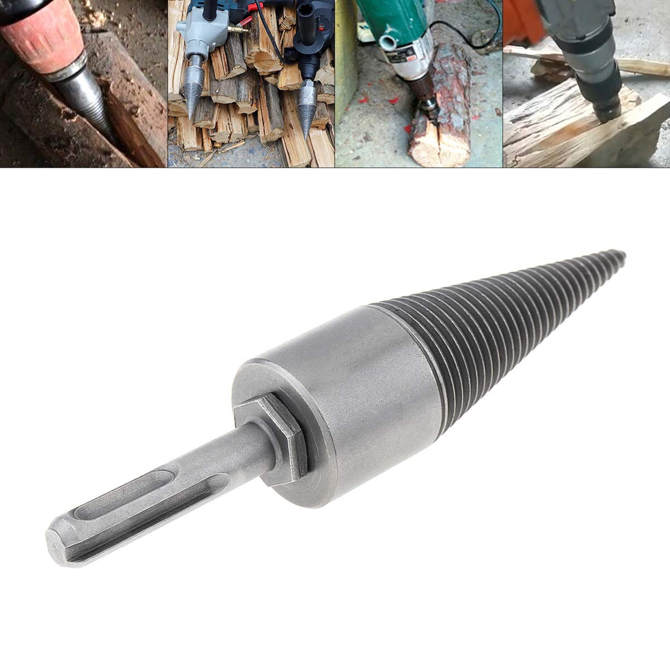 Heavy Duty Steel Wood Splitter Drill Bit for Efficient Cutting and ...