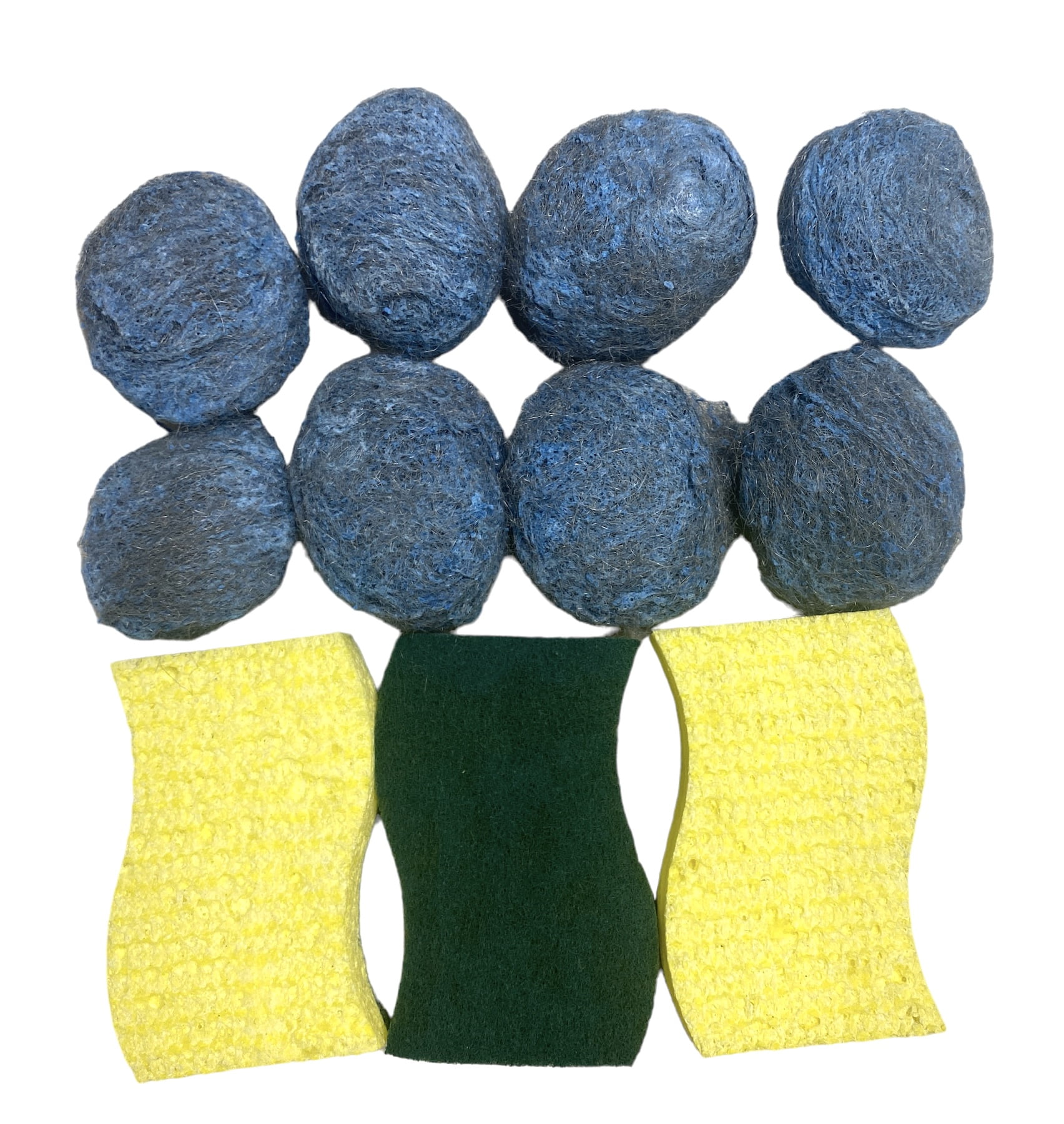 Heavy Duty Steel Wool Soap 8 Pads with Heavy Duty Scrub Sponges 3 pc ...