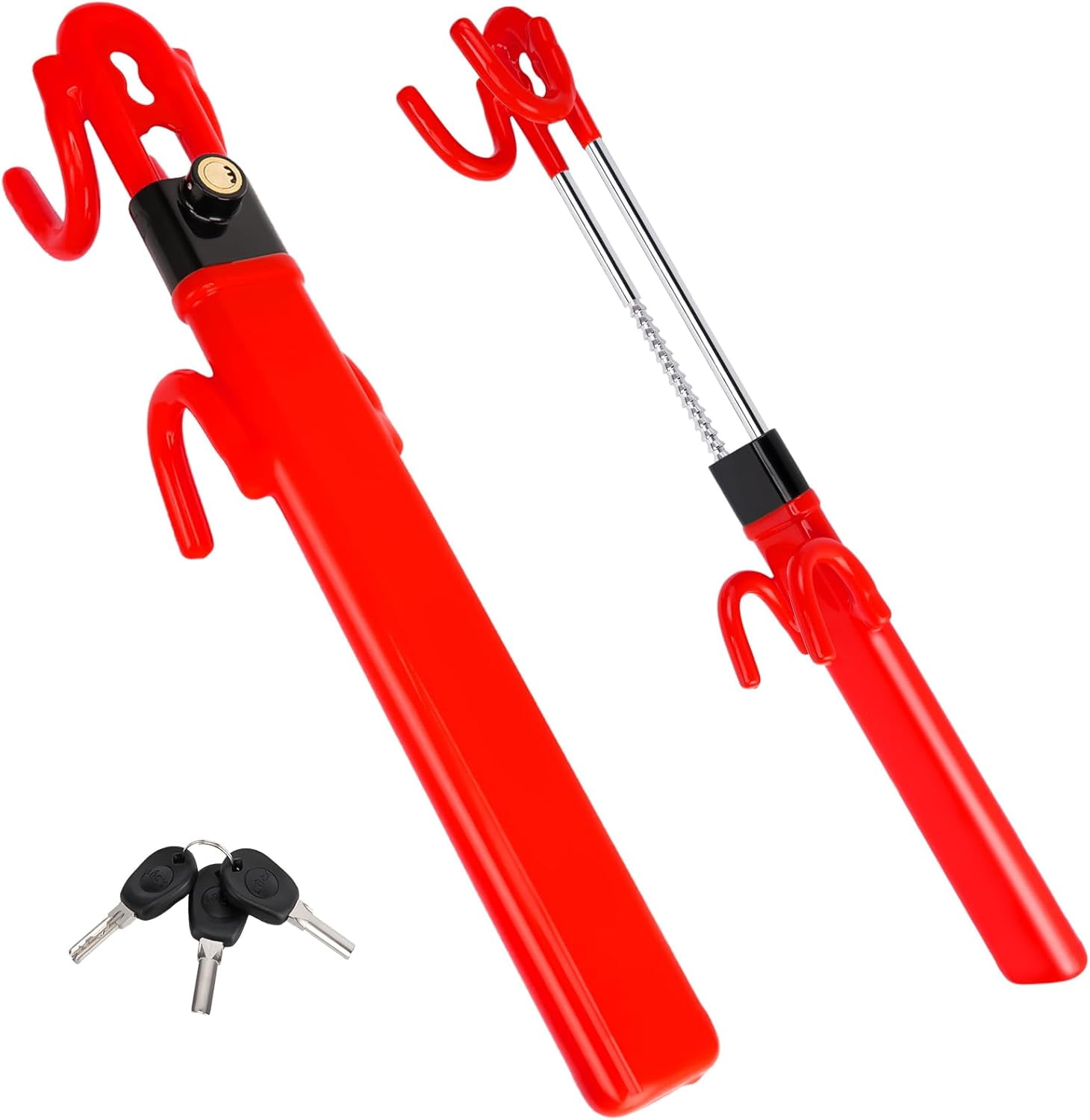 Heavy-Duty Steering Wheel Lock – Anti-Theft Car Security Device ...