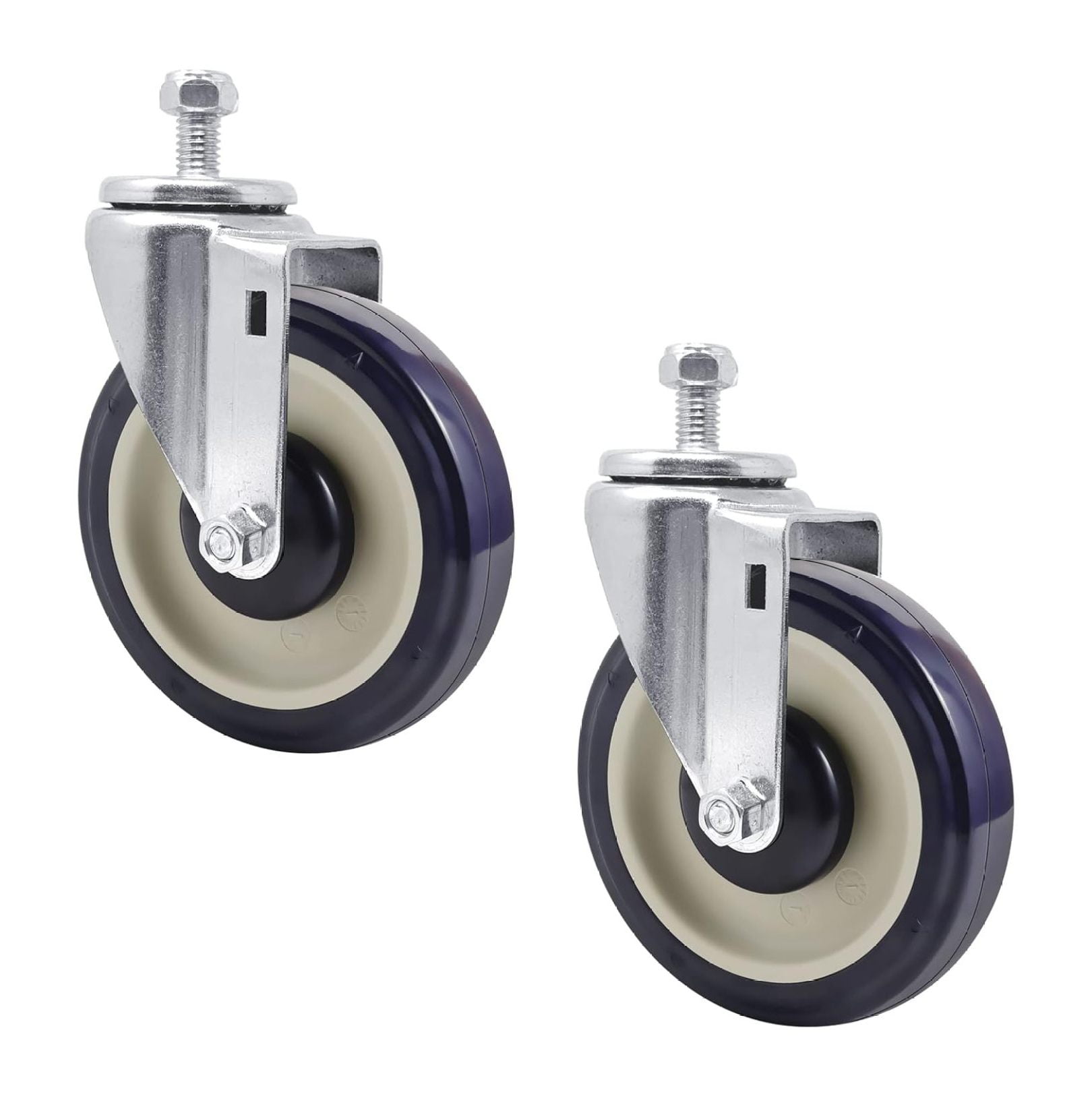 Heavy Duty Stem Caster Wheels - 5'' Wheels for Cart Swivel Cart Wheels ...