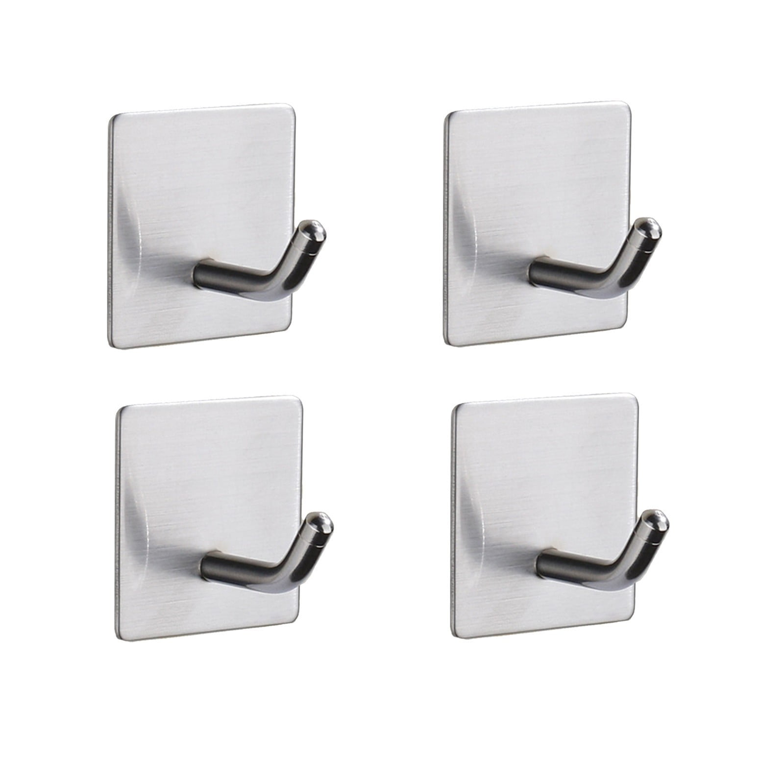 Heavy Duty Stick Hook Holders for Hanging Stainless Steel 4 Pack ...