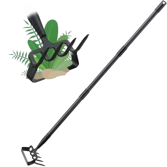 Heavy Duty Stirrup Hoe and Cultivator Garden Tool with Adjustable Long ...