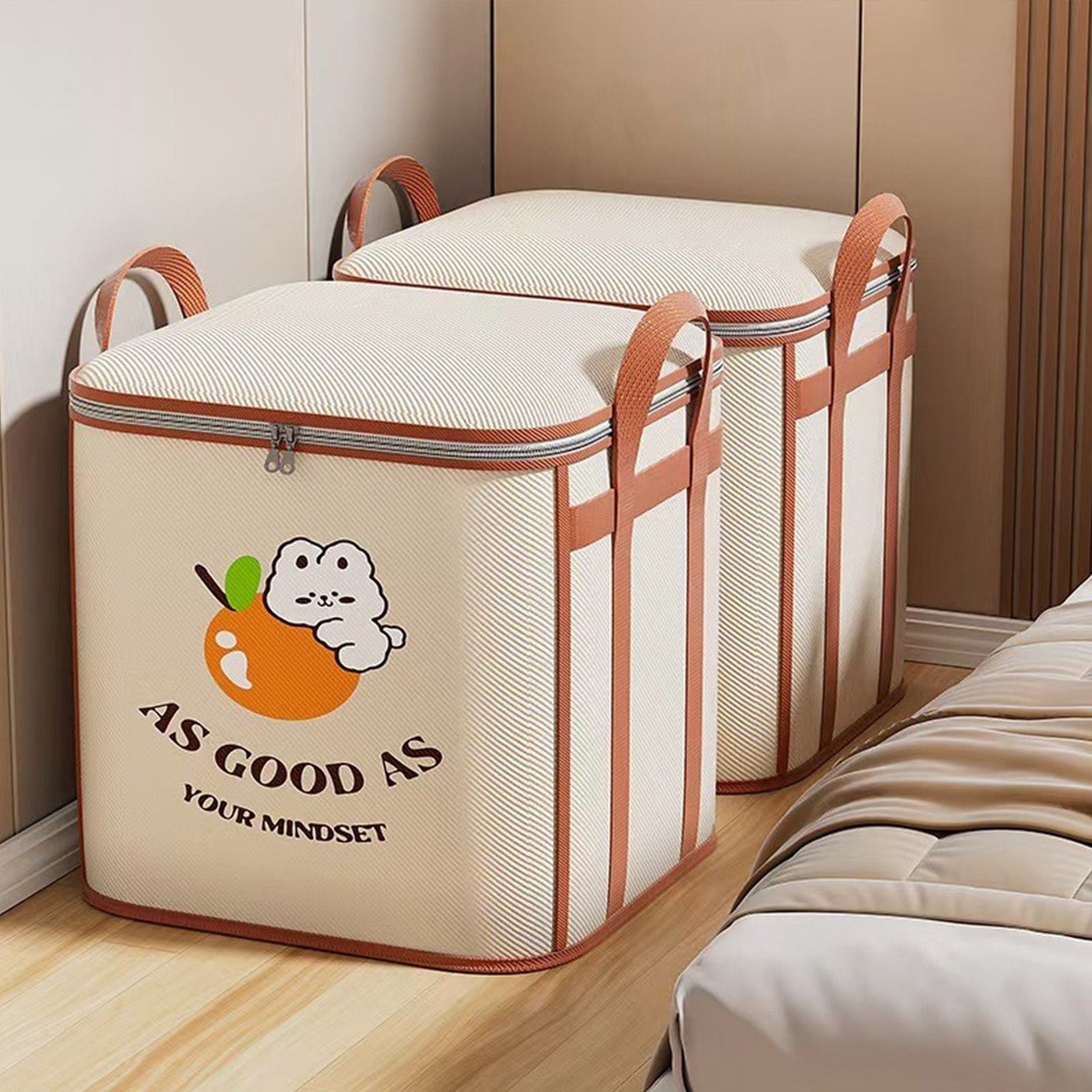 Heavy Duty Storage Bag with Reinforced Handles, Oversized Clothes Quilt ...