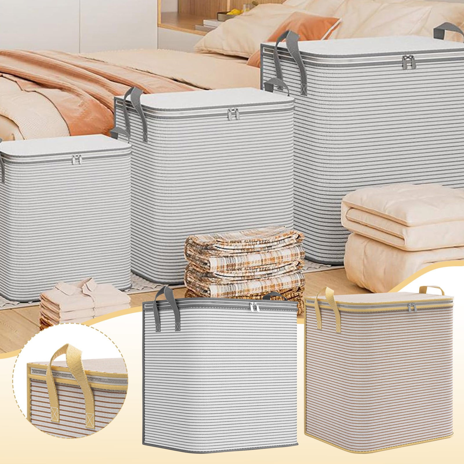 Heavy Duty Storage Bags for Clothes Blankets Moving 26x22x28in Extra ...