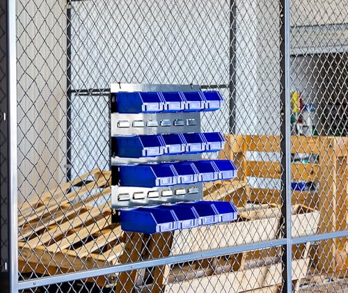 Heavy Duty Storage Bin Set & Steel Panel for Hanging Bin, Bench ...