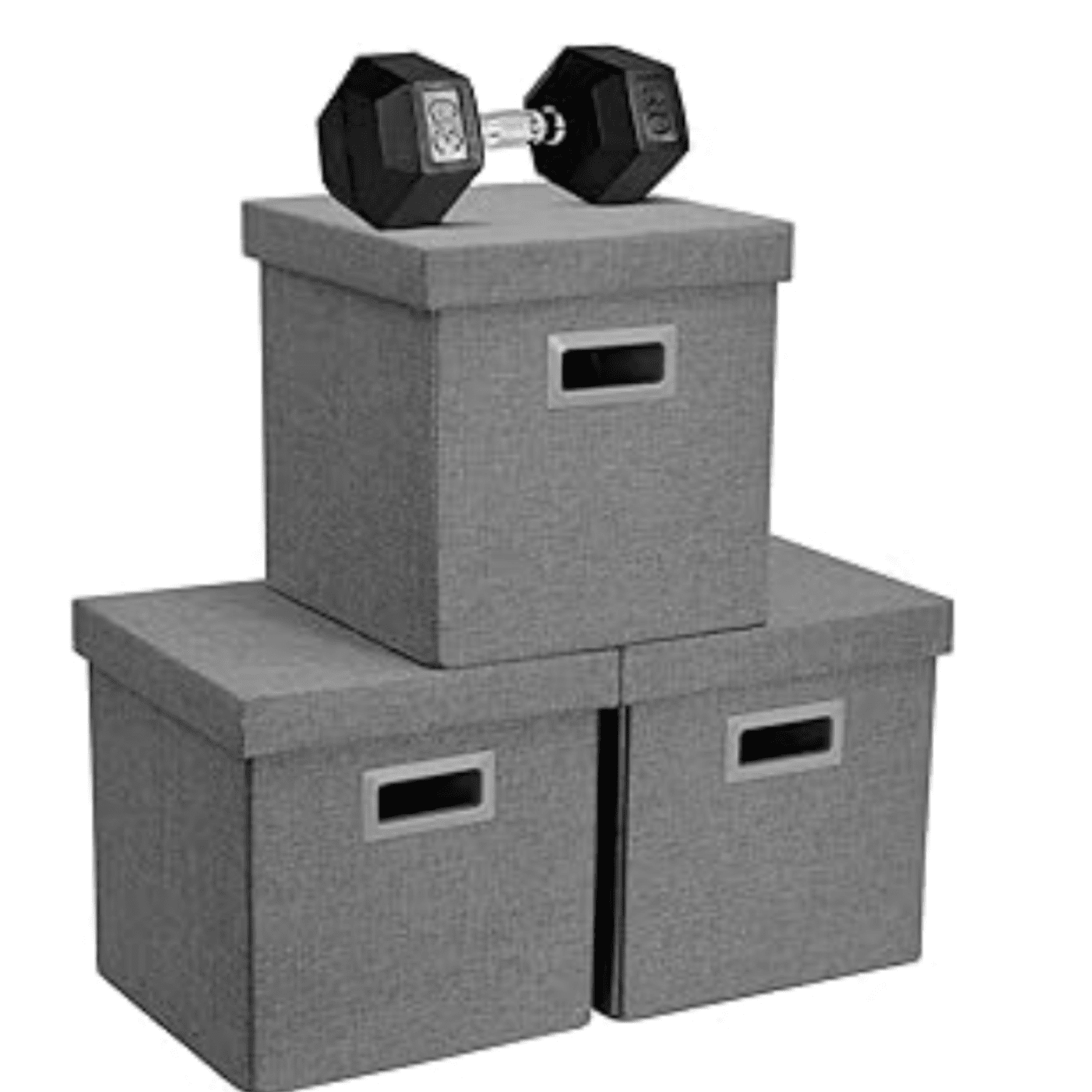 Heavy-Duty Storage Cubes, Fabric Storage Bins with Lid, Toy Basket with ...