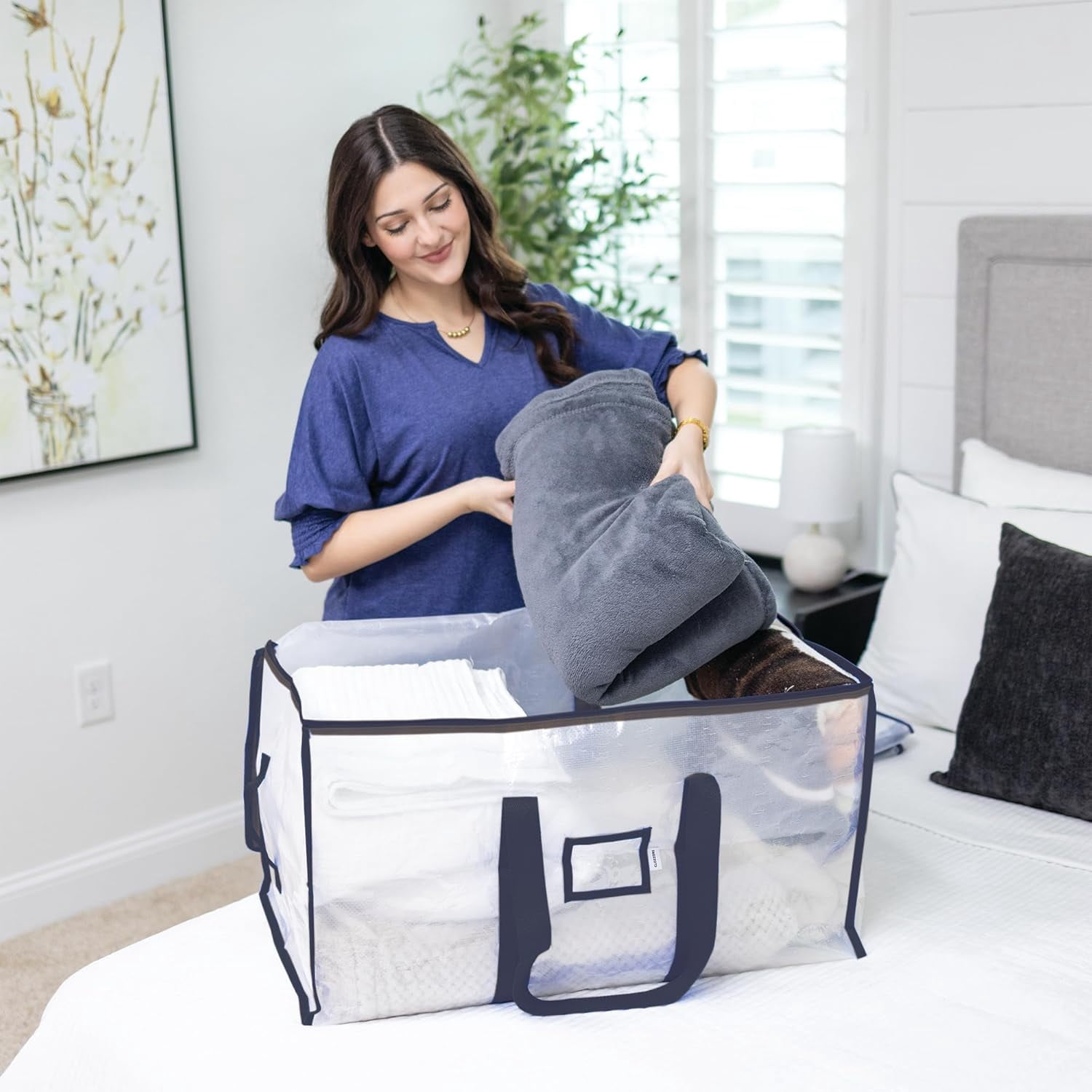 Heavy Duty Storage Moving Bags - Dust & Water Resistant, Zipper Closure ...