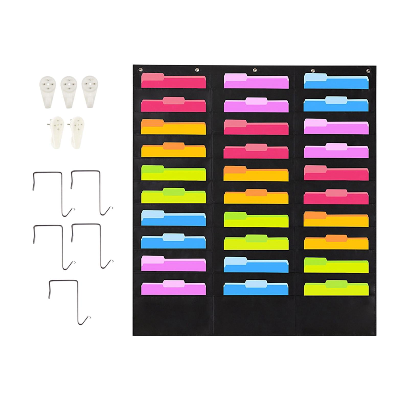 Heavy Duty Storage Pocket Chart, Over Door Hangers, Hanging Wall File ...