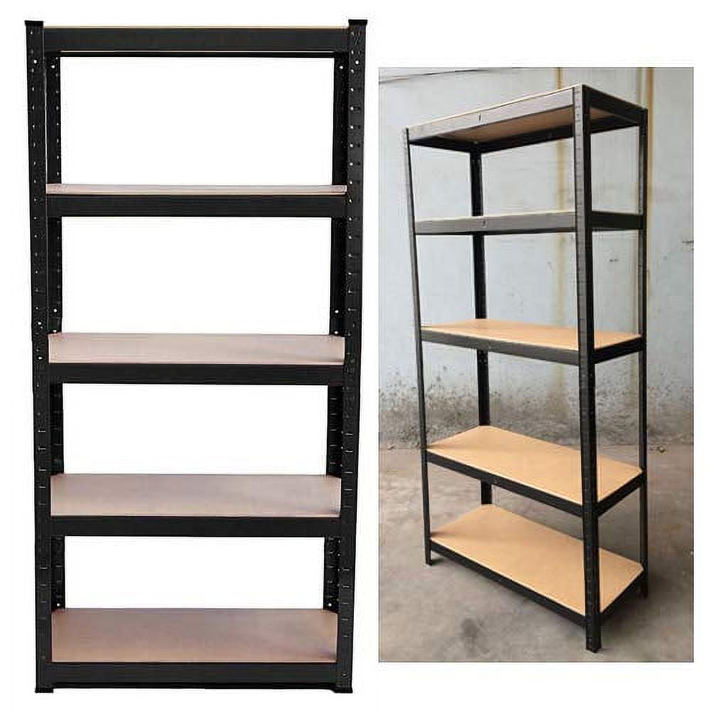 Heavy Duty Storage Rack 5 Tier Metal Shelving Unit Boltless Shelves 39 ...