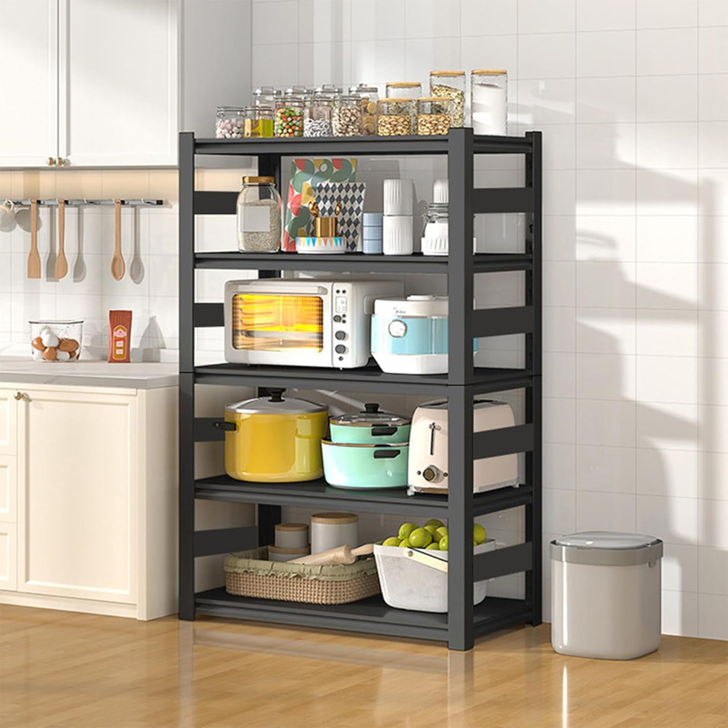 Heavy Duty Storage Shelf, Kitchen Organizer, Metal Shelves, Bakers Rack ...