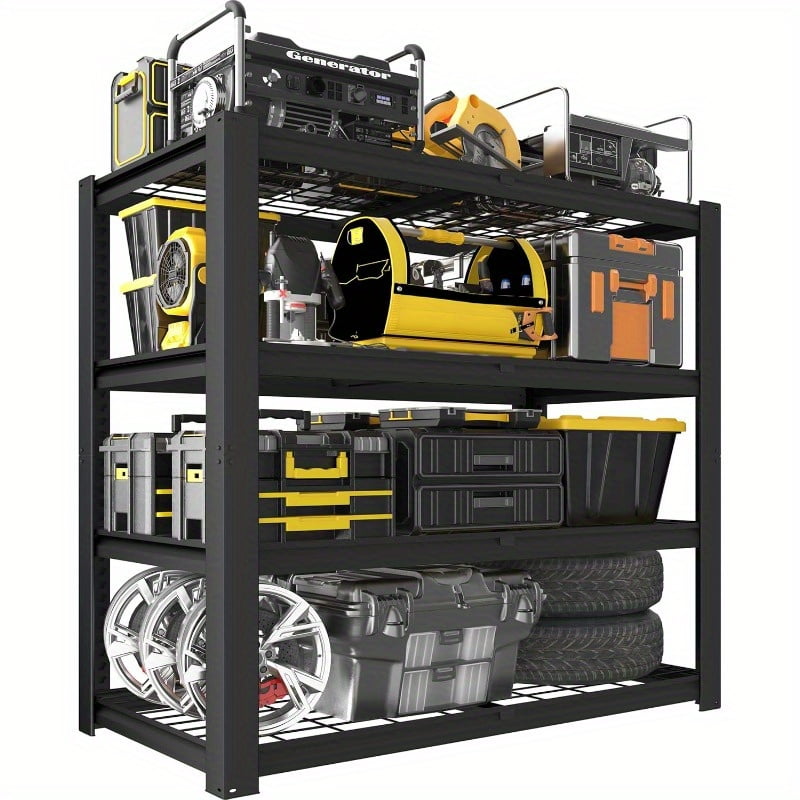 Heavy Duty Storage Shelves - 40" W X 20" D X 60" H Adjustable Garage ...