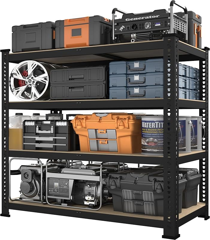 Kitchen Shelves, Adjustable Height Kitchen Shelving Unit, 1600Ibs Heavy ...