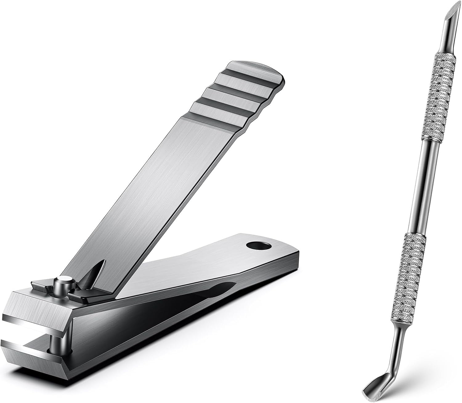 Heavy Duty Straight Blade Nail Clippers for Thick Toenails, Horseshoe ...