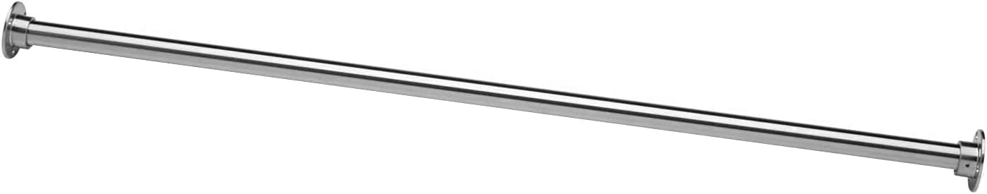 Heavy-Duty Straight Shower Curtain Rod Rustproof Stainless Shower Rod ...