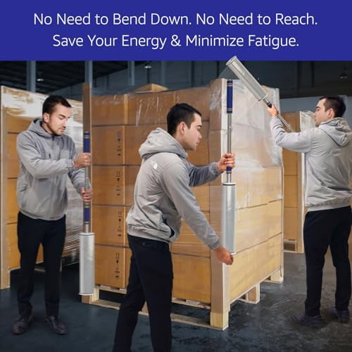 Heavy Duty Stretch Film Dispenser Pole Holder - Extra Long High ...