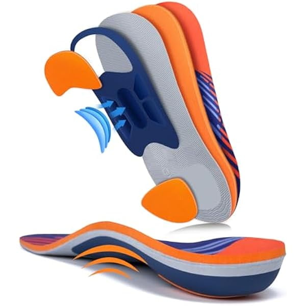 Heavy Duty Strong Arch Support Insole Plantar Fasciitis Pain Relief ...
