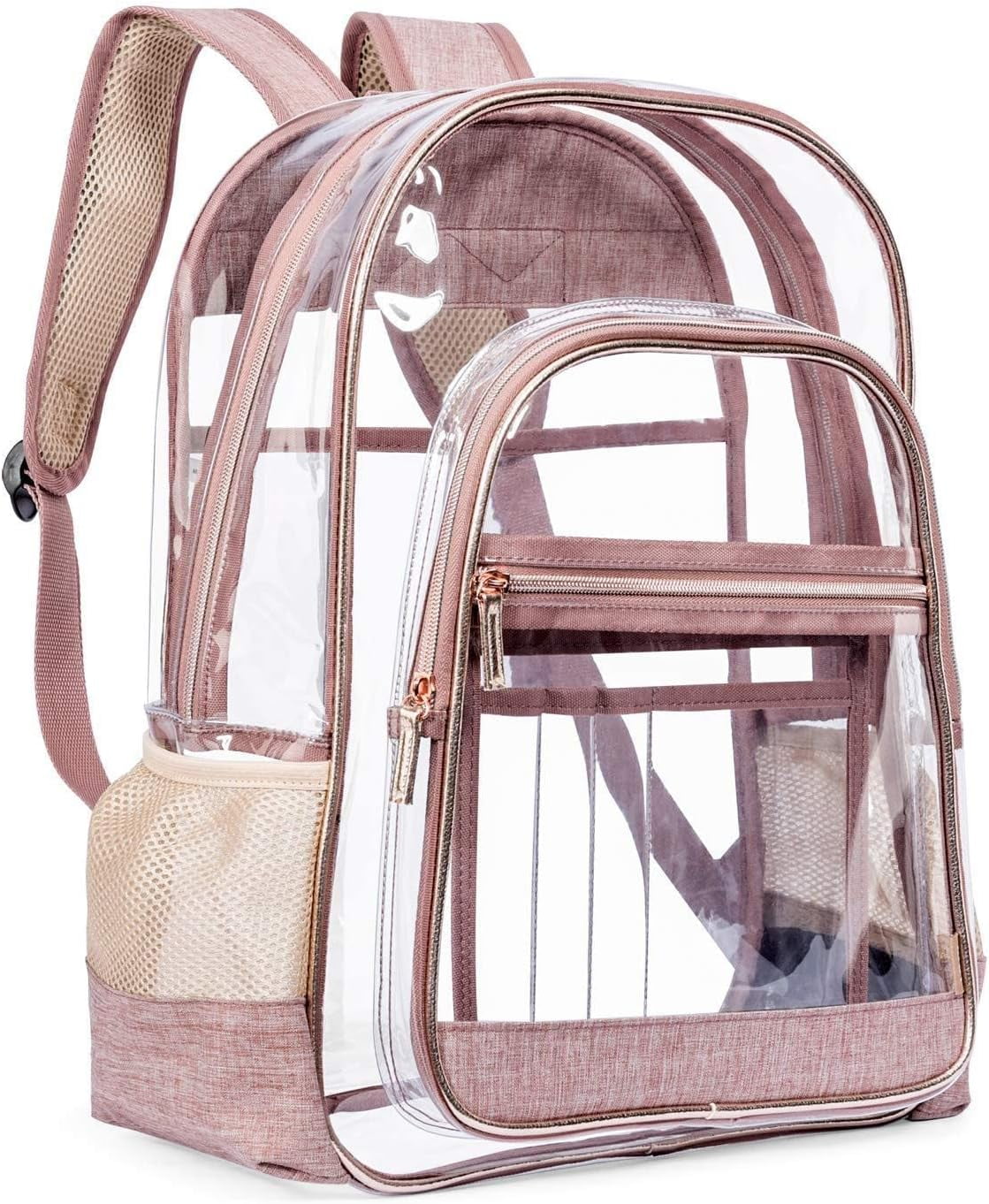 Heavy Duty Stylish Clear Backpack - 15L Large Transparent Bag with ...
