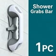 Heavy Duty Suction Grab Bars :3 Strong Suction Cups, No-Drill Removable ...