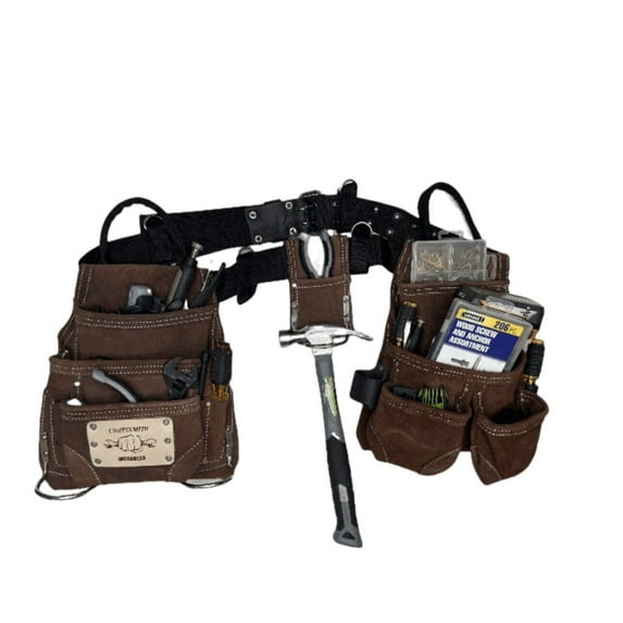 Heavy Duty Suede Tool Rig Belt With CARRY HANDLE | Framer | Roofer ...