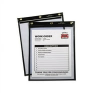 C-Line Magnetic Stitched Shop Ticket Holders, Clear, 75", 9 x 12, 25 ...