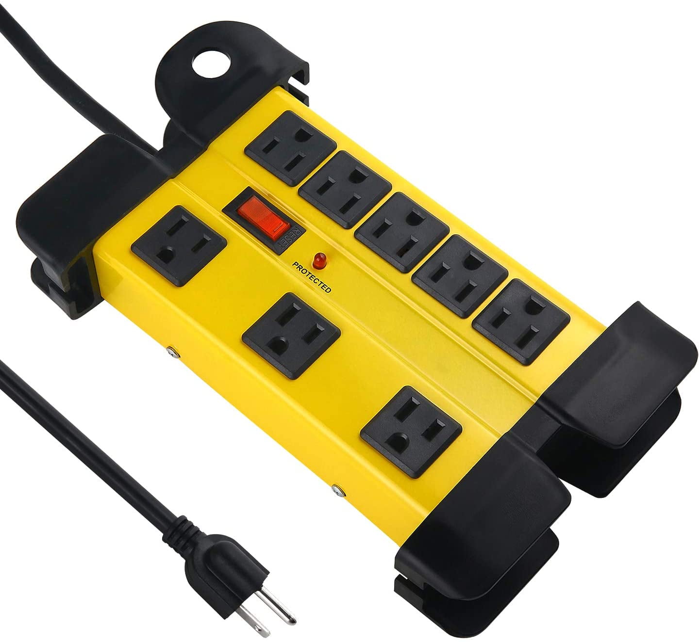 Heavy Duty Surge Protector - 8 Outlet Power Strip with 1200 Joules ...