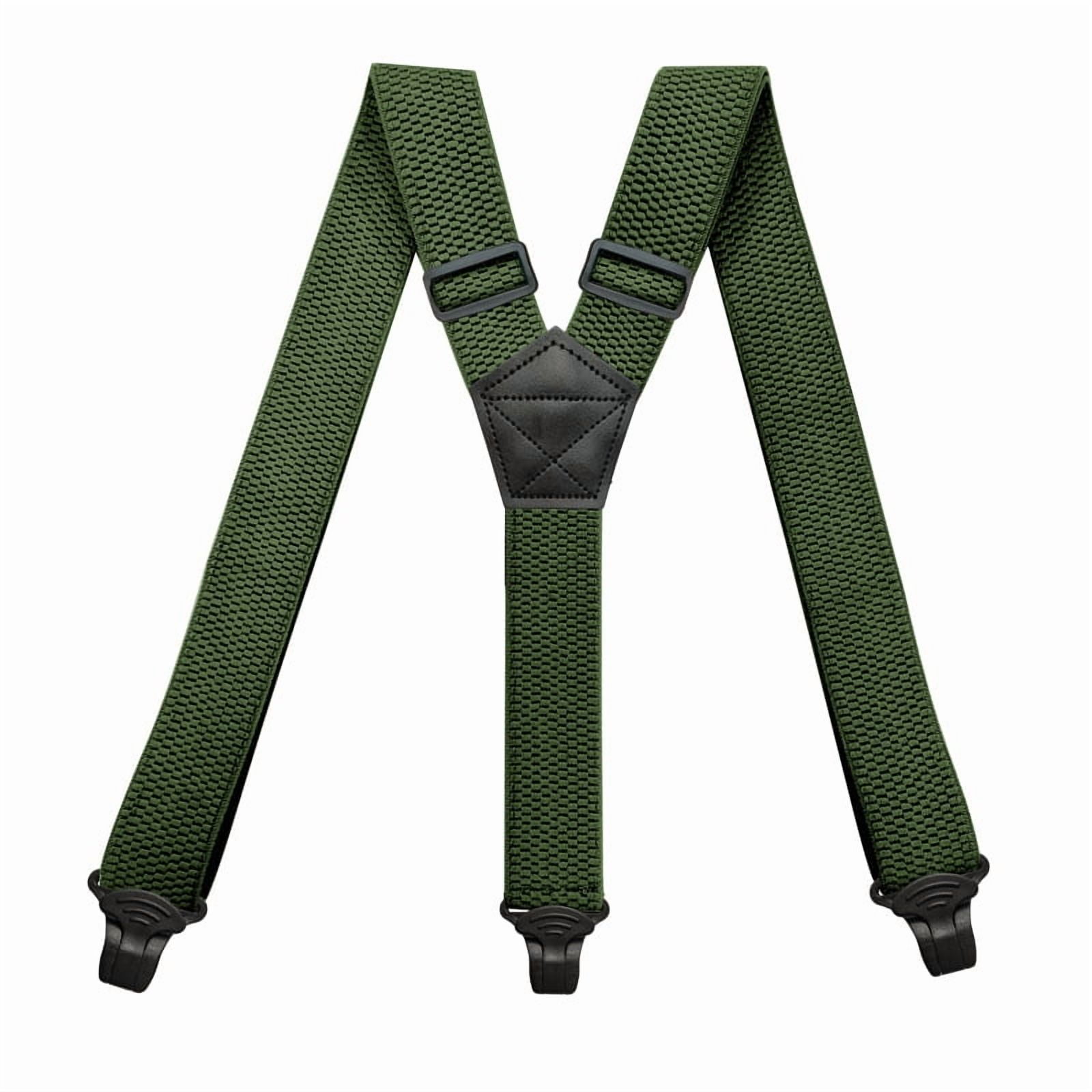 Heavy Duty Suspenders for Men Work Outdoor 3.8cm/1.5inch Y-back 3 ...
