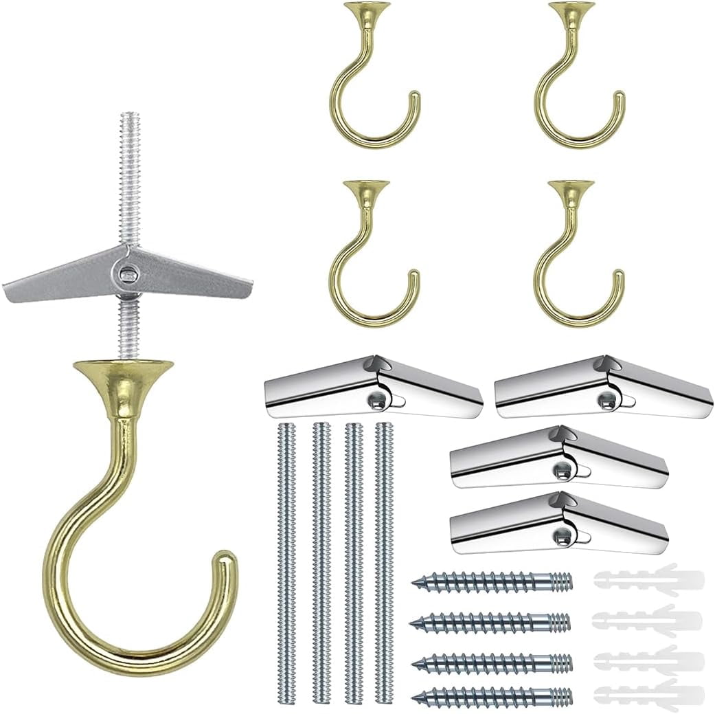 Heavy Duty Swag Ceiling Hooks with Hardware for Hanging Plants, Cavity ...