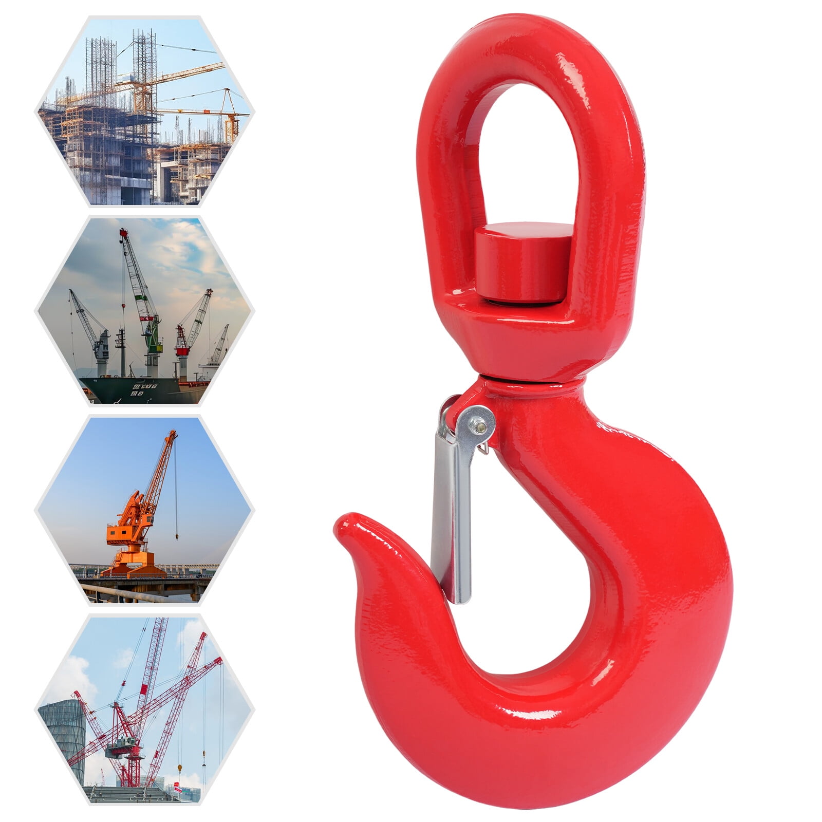 Heavy Duty Swivel Lifting Hook 15T/33069.34lb Locking Swivel Hook W ...