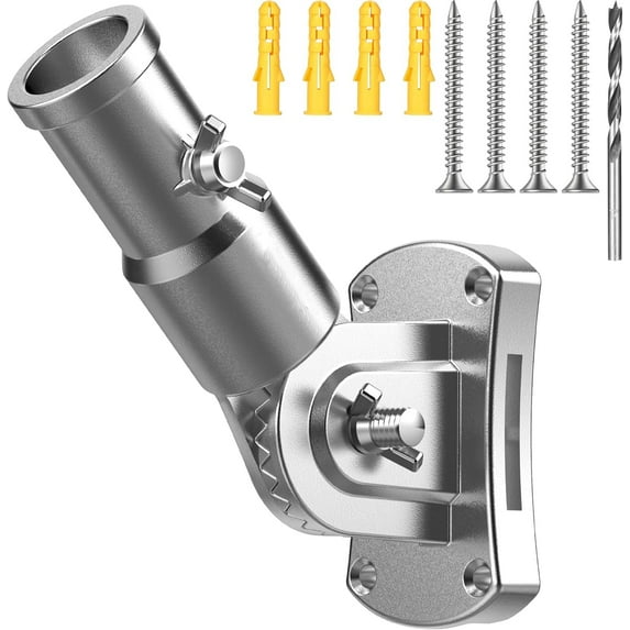 Heavy Duty T304 Stainless Steel Flag Pole Bracket - 180° Adjustable ...