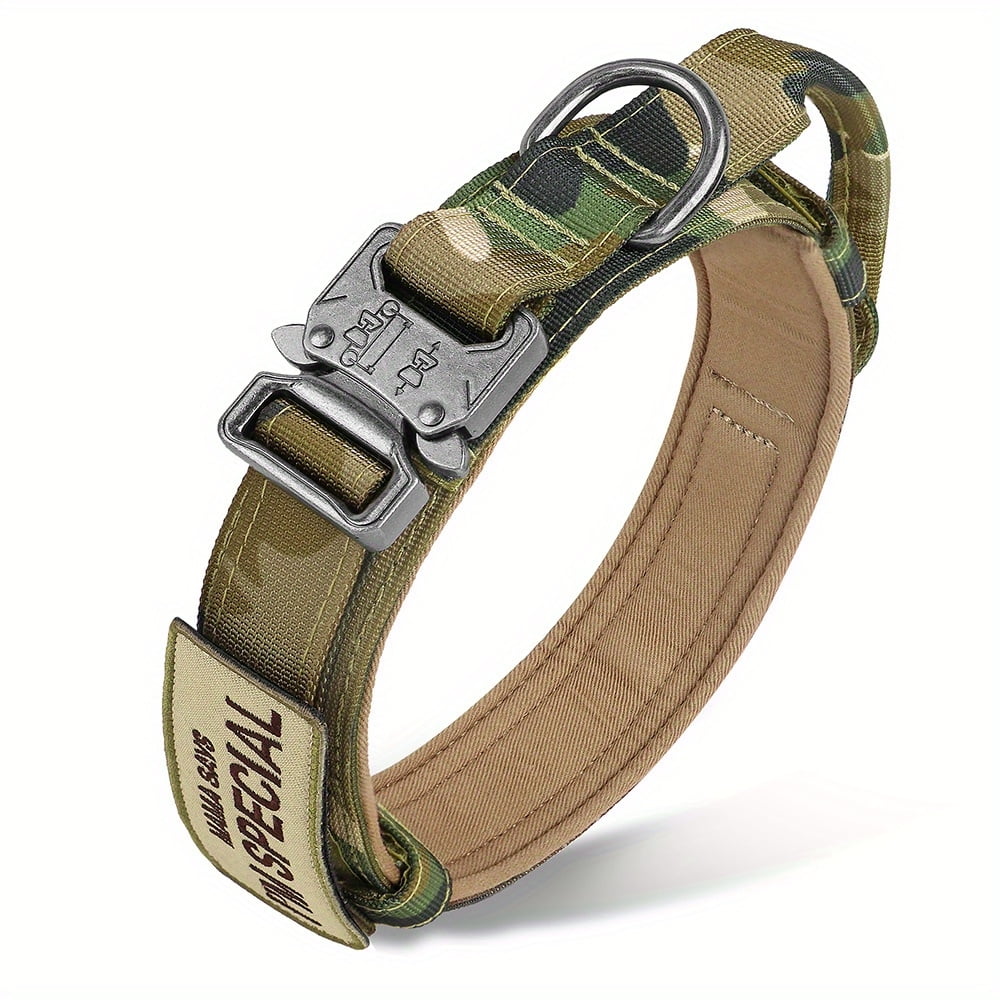 Heavy Duty Tactical Dog Collar with Control Handle, Adjustable Comfort ...