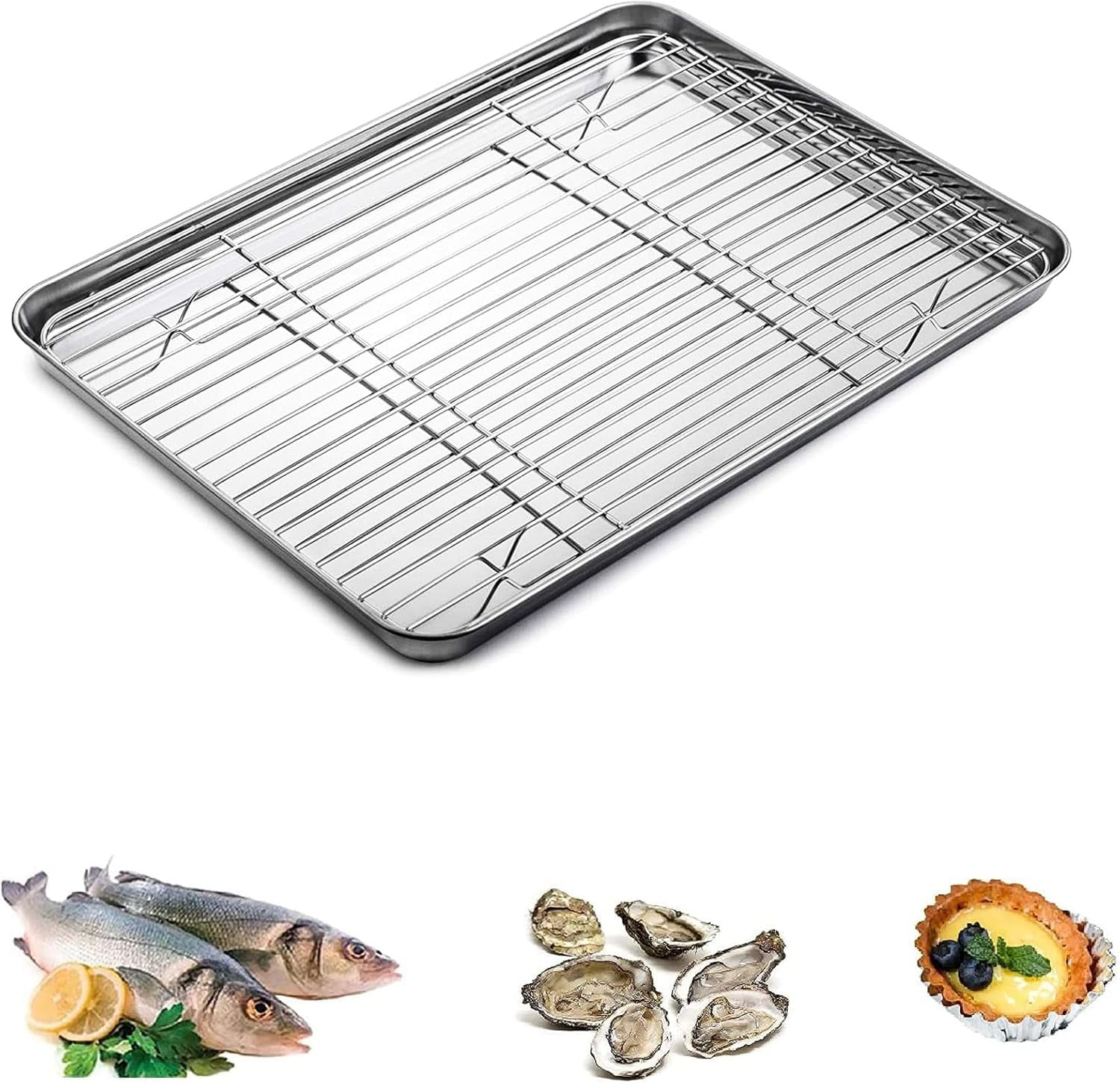 Heavy Duty Tart Pan with Fluted Edges, Stainless Steel for Perfect Size ...