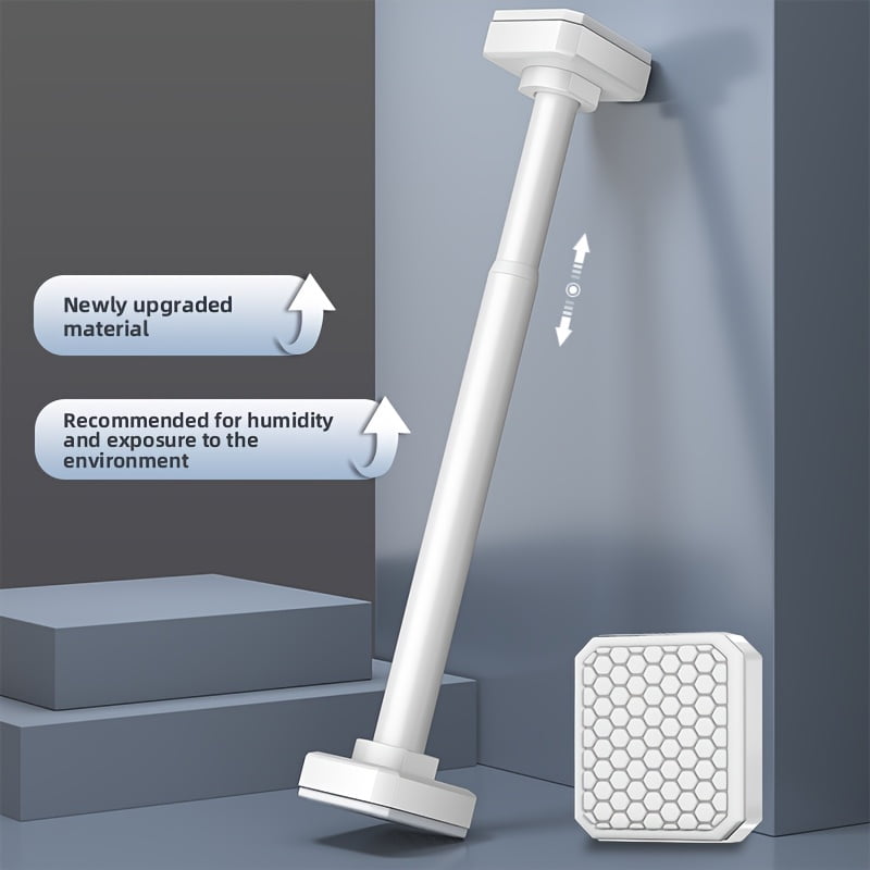 Heavy-Duty Telescopic Tension Hanging Rod - No-Drill Adjustable Towel ...