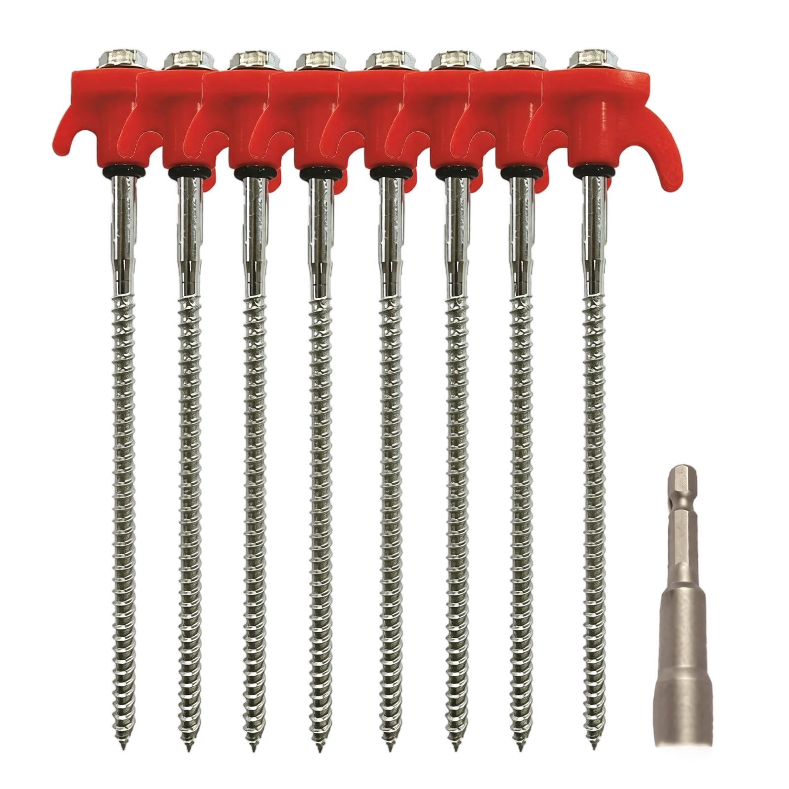 Heavy Duty Tent Stakes Large Hexagon Camping Ground Pegs for Outdoor ...