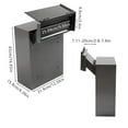 Heavy Duty Through The Door Locking Drop Box Safe Locking Deposit Drop ...