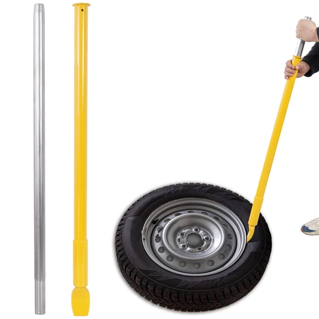 Heavy Duty Tire Bead Breaker Slide Hammer, 46.5" Portable Yellow Steel ...