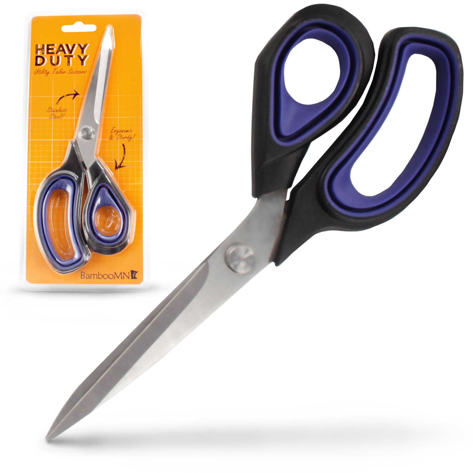 Heavy Duty Titanium Tailor Fabric Shears - 9.5" Black w/Purple - 1 Pair ...